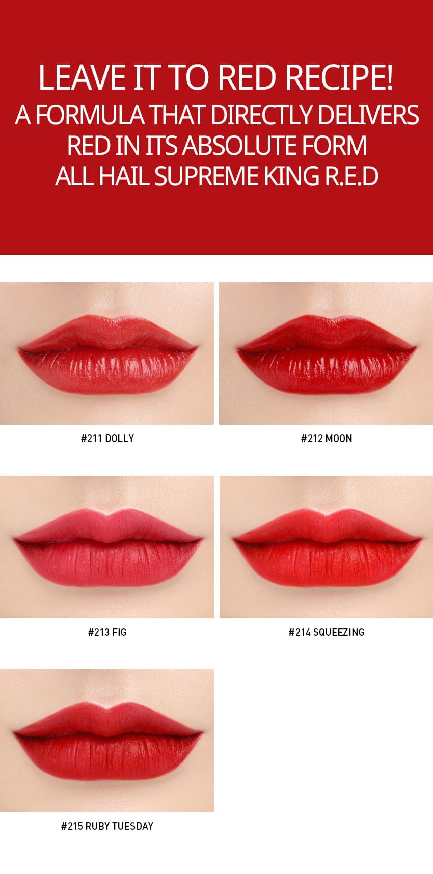 3CE Matte Red Recipe Lip Colour No 214 Squeezing – Beauty Goddess