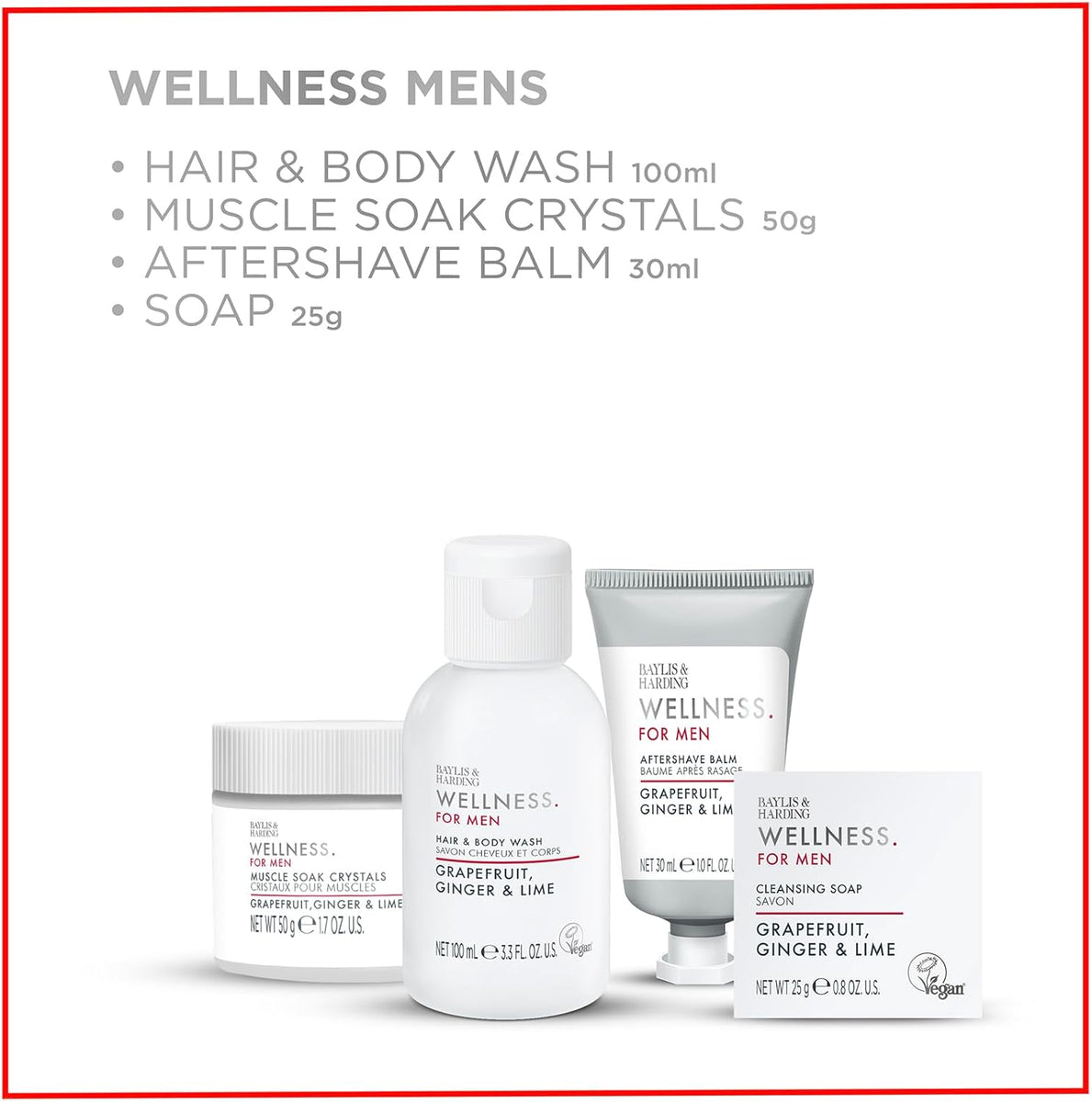 Baylis & Harding Wellness For Men His Essential Wellbeing Gift Set - V ...