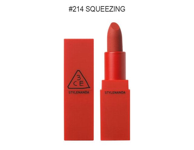 3CE Matte Red Recipe Lip Colour No 214 Squeezing – Beauty Goddess