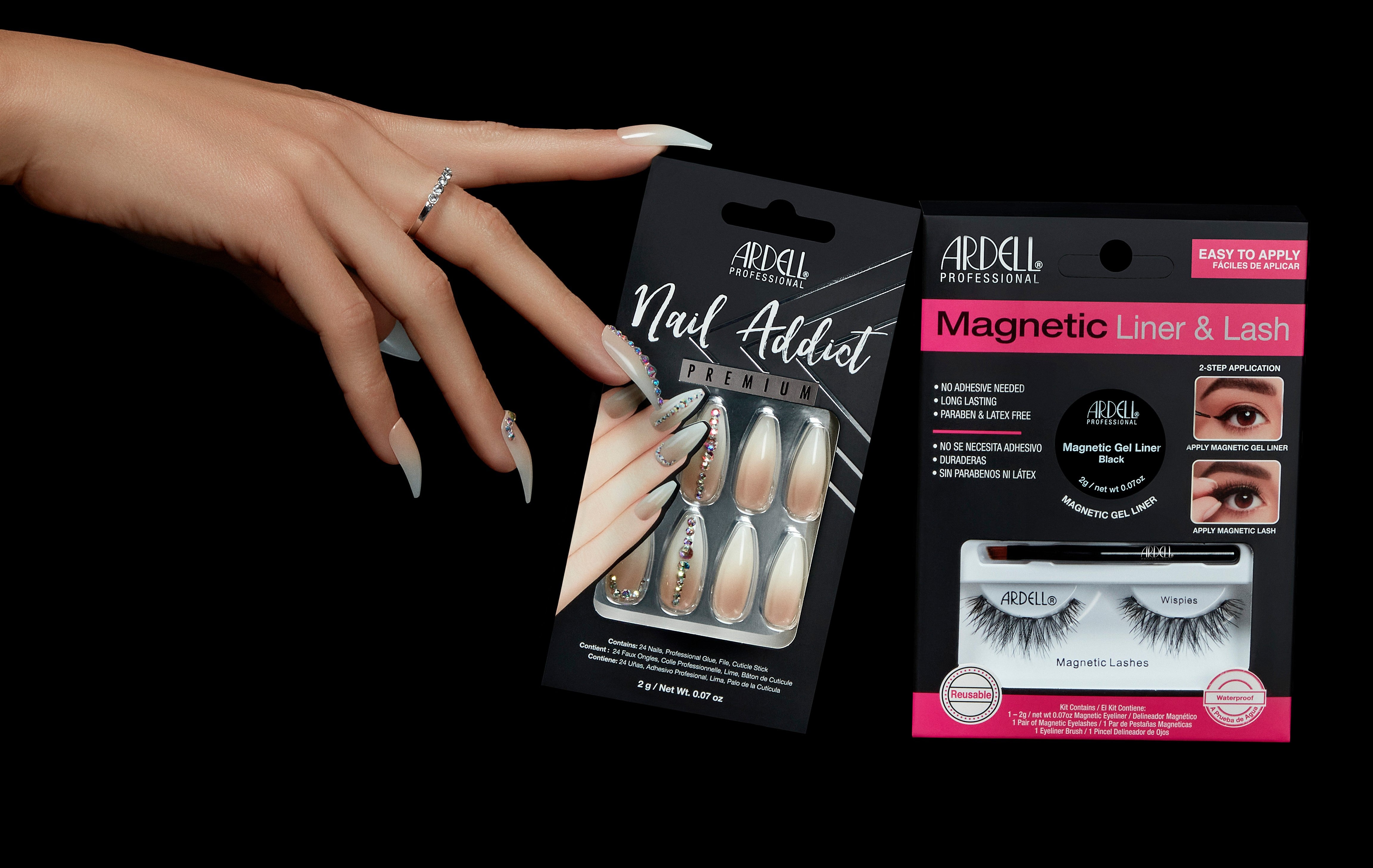 Ardell Nail Addict Premium Nail Set, Nude Light Crystals – Beauty Goddess