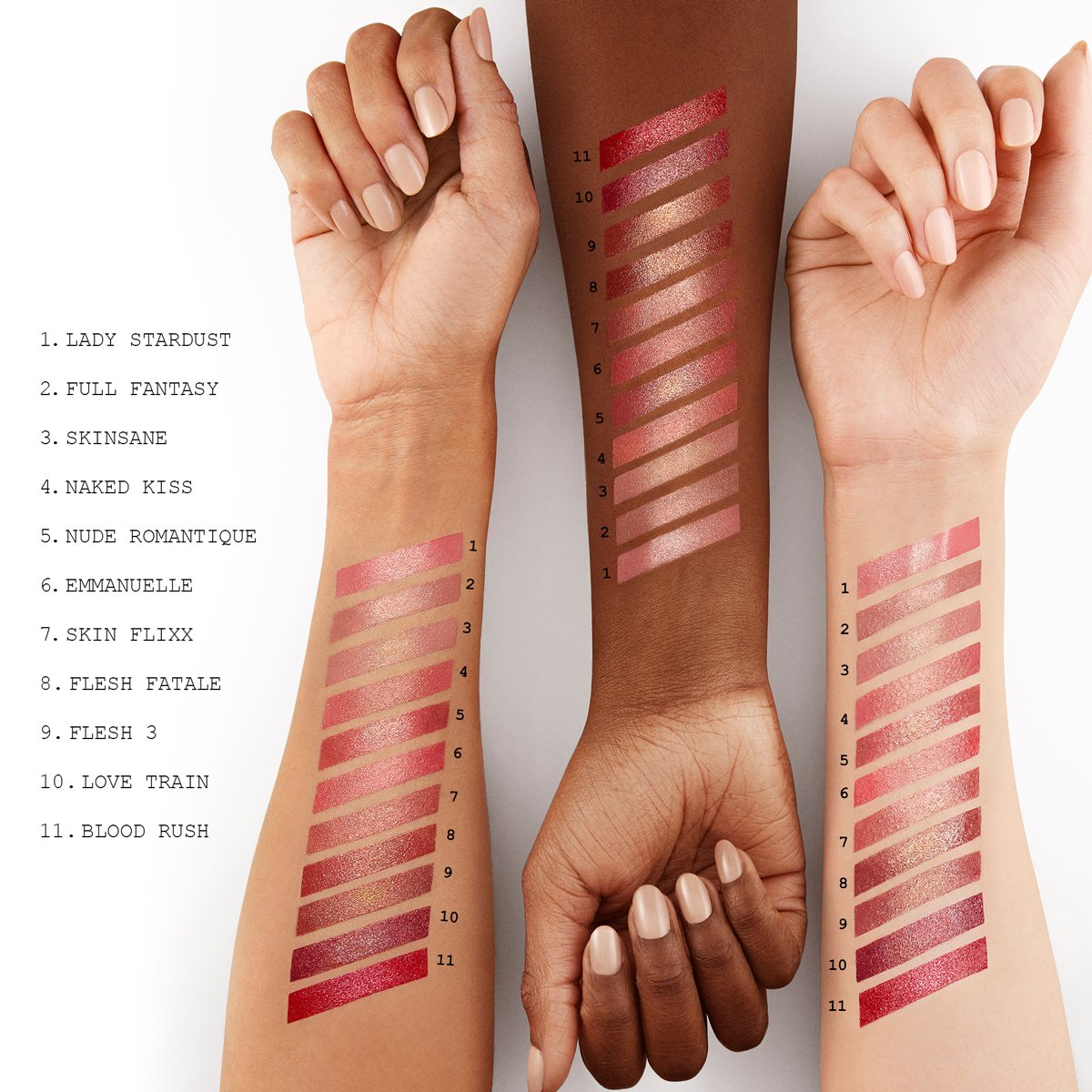 Pat McGrath BlitzTrance SKIN FLIXX (Medium warm rose with golden sheen ...